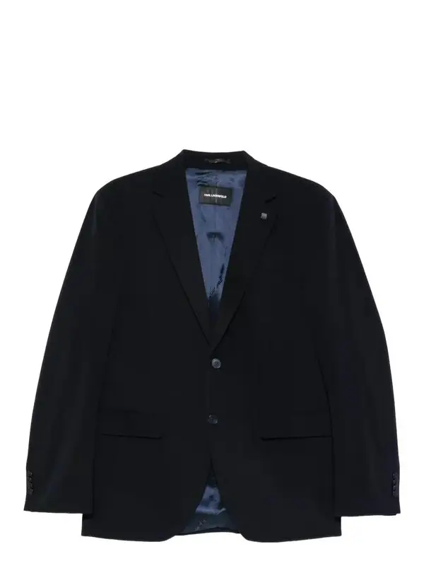 Karl Lagerfeld Clever Button-fastening Blazer - Blue