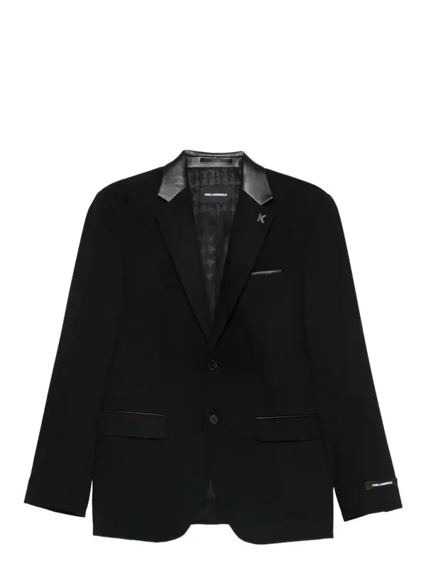 Karl Lagerfeld Rock Button-fastening Blazer - Black
