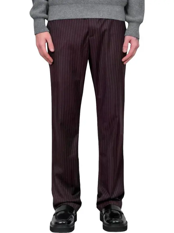 Gimaguas Striped Trousers - Brown