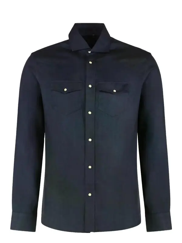 MOORER Garret Shirt - Blue