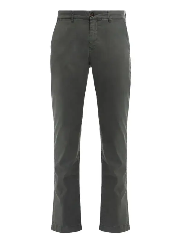 MOORER Button Trousers - Green