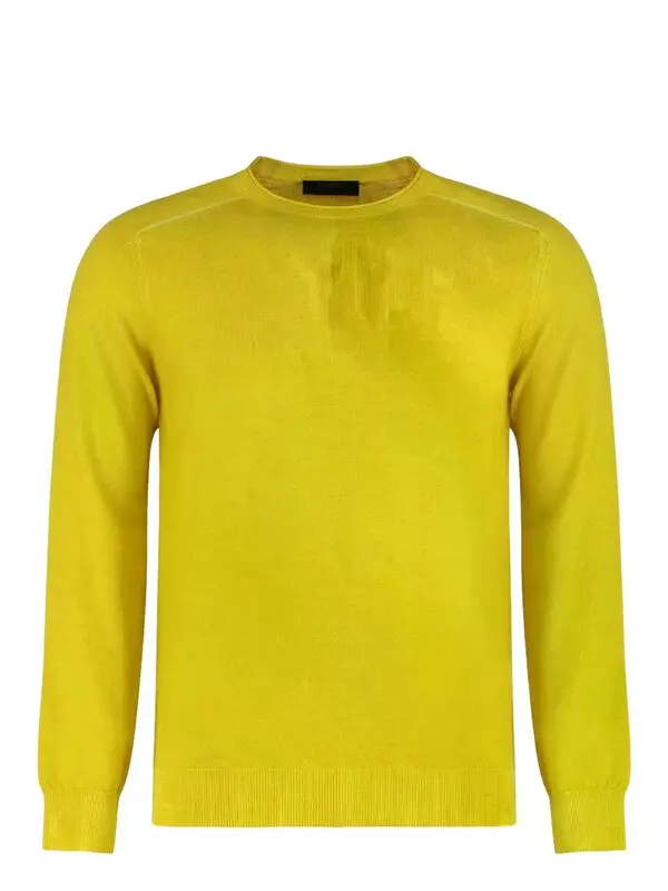 MOORER Long-sleeve Sweater - Yellow