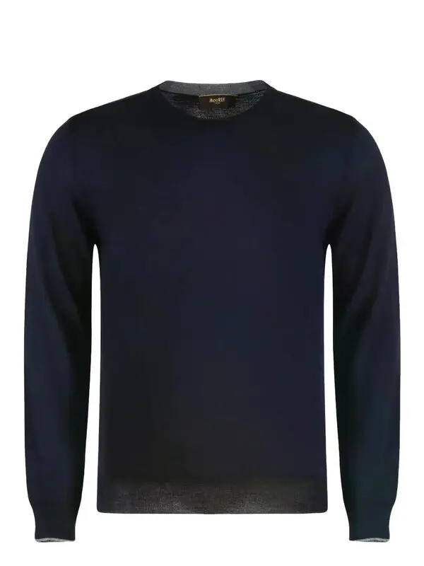 MOORER Crewneck Sweater - Blue
