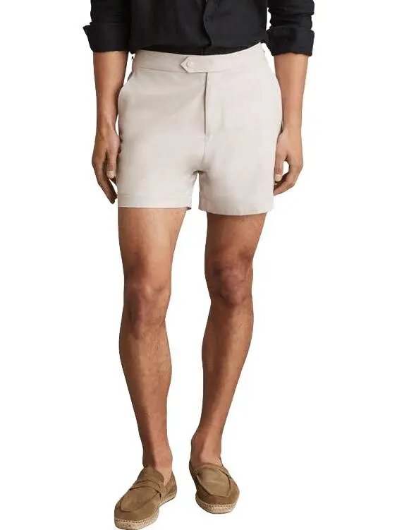 REISS Side-adjuster Swim Trunks - Off White