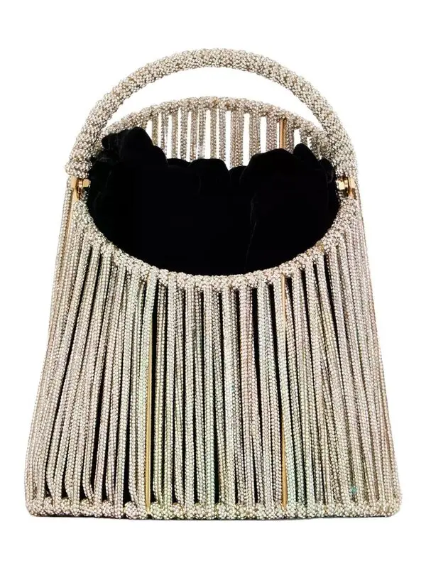 HIBOURAMA Crystal-embellished Tote Bag - Neutrals