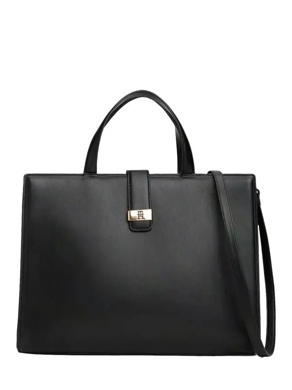 Tommy Hilfiger Logo-plaque Tote - Black