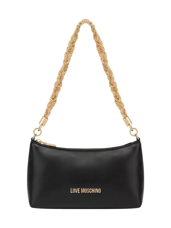 Moschino Chain Shoulder Bag - Black