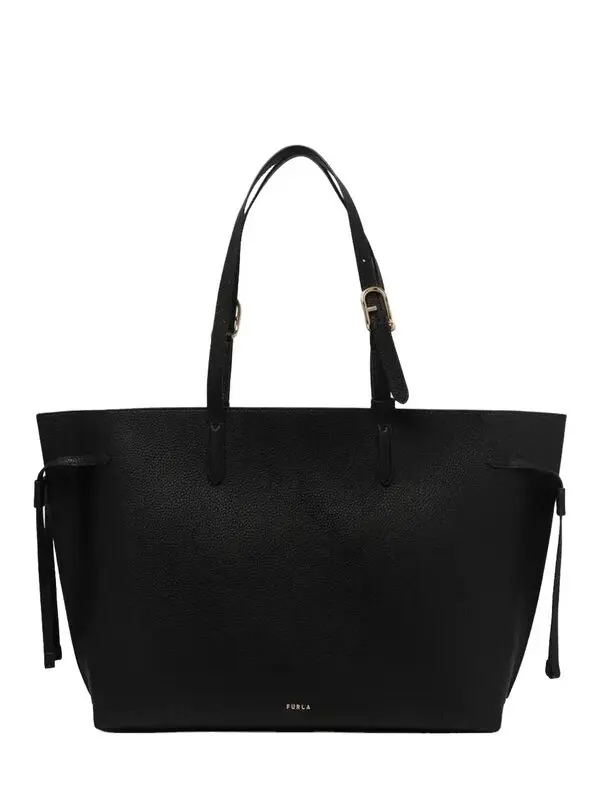 Furla Giove Leather Tote Bag - Black