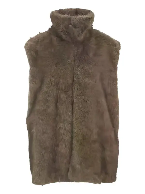 Liu Jo Turtleneck Sleeveless Gilet - Brown
