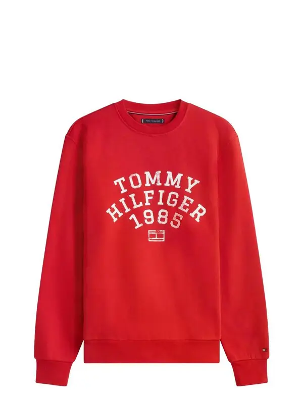 Tommy Hilfiger Logo-printed Sweatshirt - Red