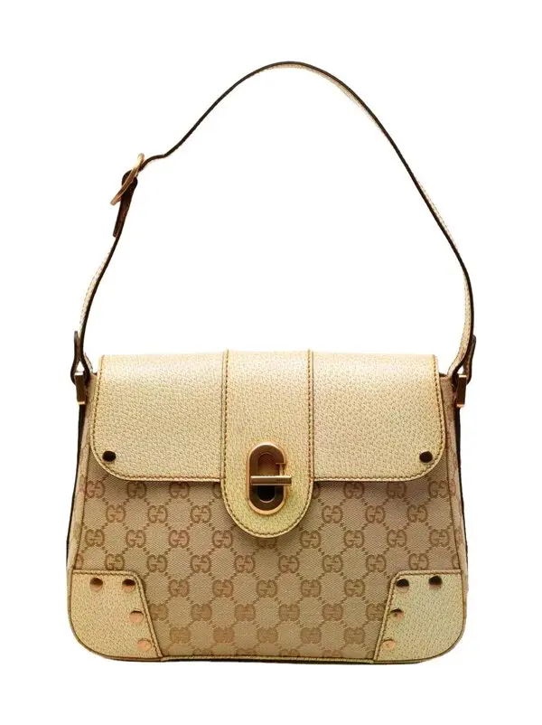 Gucci Gg Canvas Turnlock Shoulder Bag - Brown