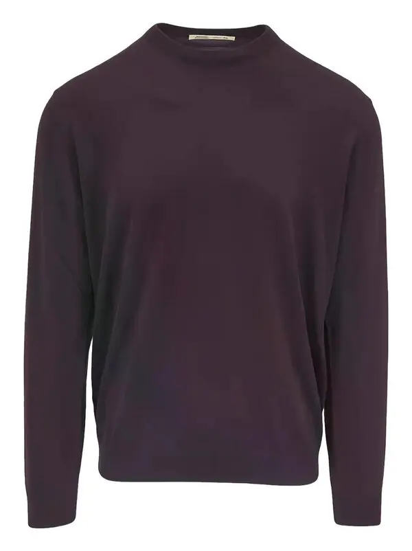 MAURIZIO BALDASSARI Long-sleeve Crew Neck Sweater - Red