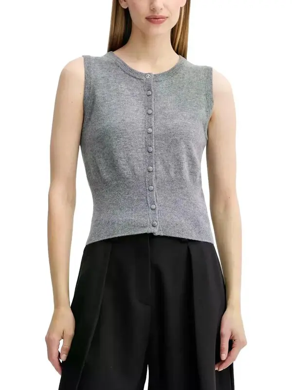 FRACOMINA Buttoned Knitwear - Grey