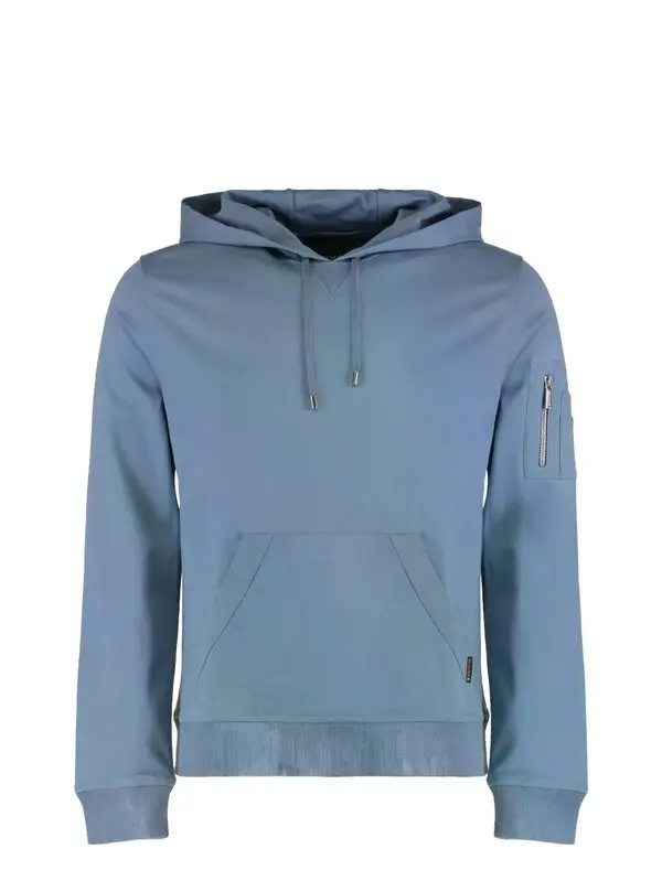 MOORER Front-pocket Hoodie - Blue