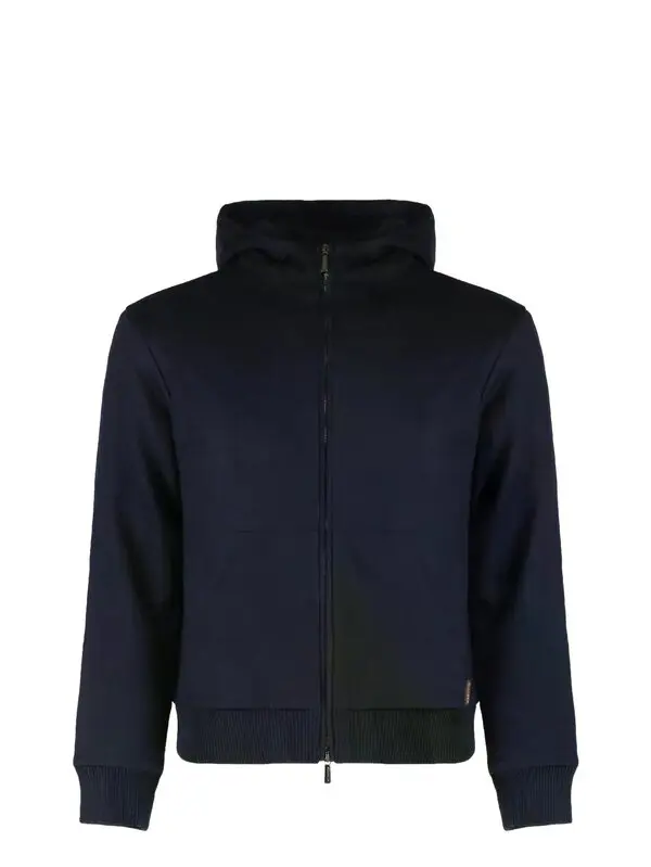 MOORER Zip Hoodie - Blue
