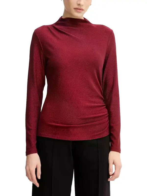 Joseph Ribkoff Gathered Top - Red