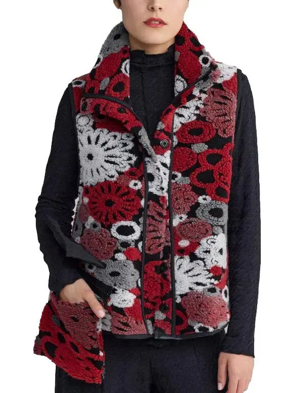LUUKAA Eira Textured Vest - Red
