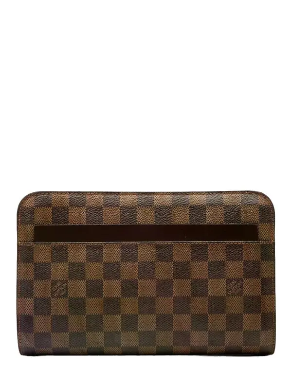LOUIS VUITTON 2005 Damier Ebene Saint Louis Pochette - Brown