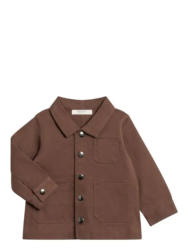 KENDI Denver Twill Chore Jacket - Chestnut