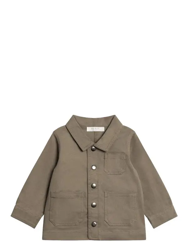 KENDI Denver Twill Chore Jacket - Olive