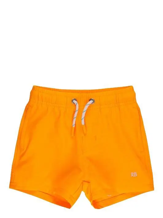 RUGGEDBUTTS Stretch Swim Trunks With Upf 50+ Sun Protection - Neon Orange