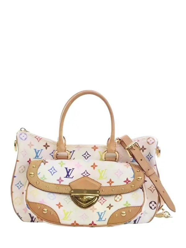 LOUIS VUITTON 2008 Monogram Multicolore Rita Satchel - White