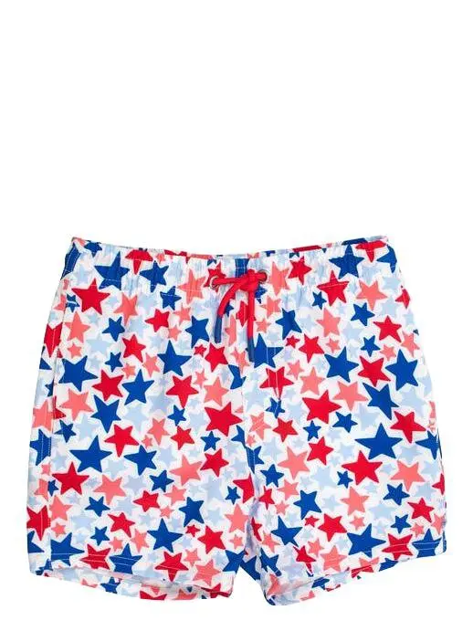 RUGGEDBUTTS Stretch Swim Trunks - Star-spangled