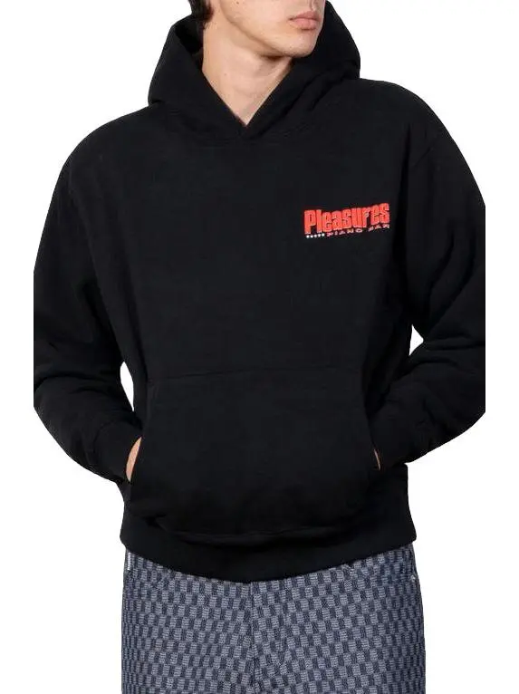 PLEASURES Piano Bar Pullover Hoodie - Black