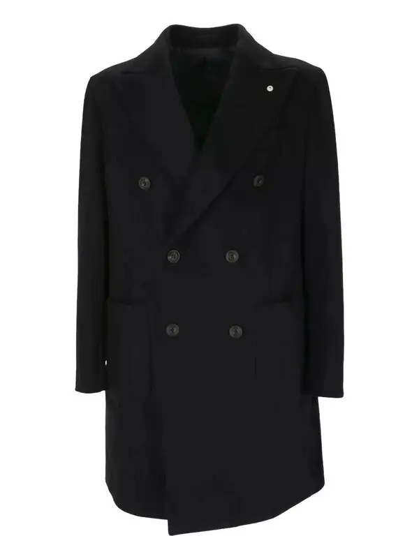 L.B.M. 1911 Double-breasted Coat - Black