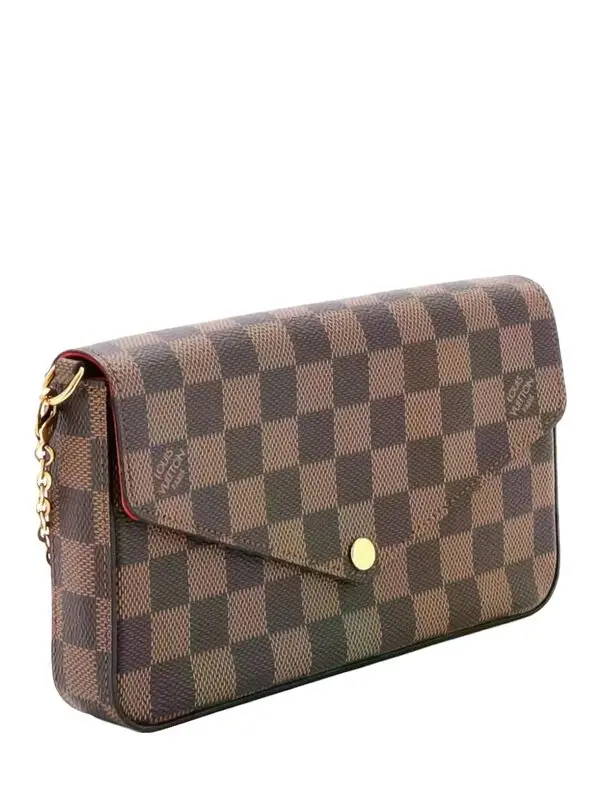 LOUIS VUITTON Felicie Pochette Damier - Brown