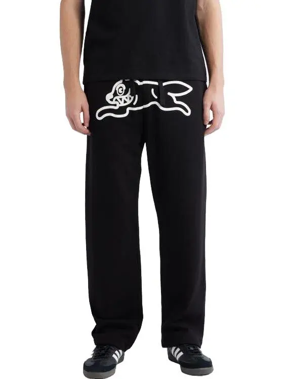 ICECREAM Running Dog Drawstring Sweatpants - Black