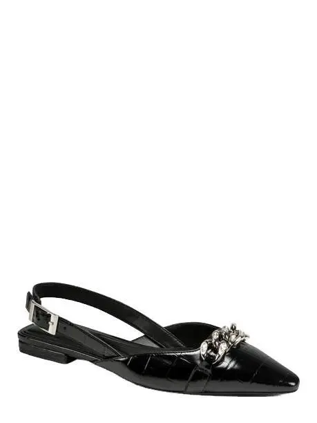 Dkny Cosetta Slingback Pointed Toe Flat - Black