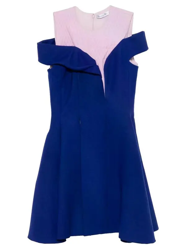 Dior 2014 Layered Mini Dress - Blue
