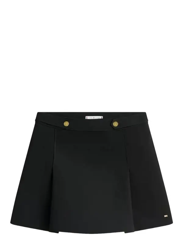 Tommy Hilfiger Button-detailed Mini Skirt - Black