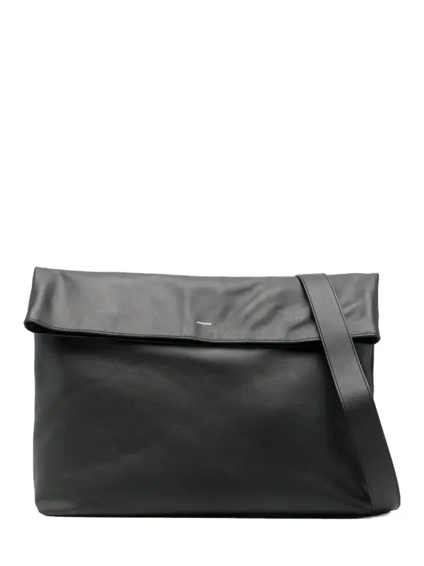 HERSKIND Flap Leather Shoulder Bag - Black