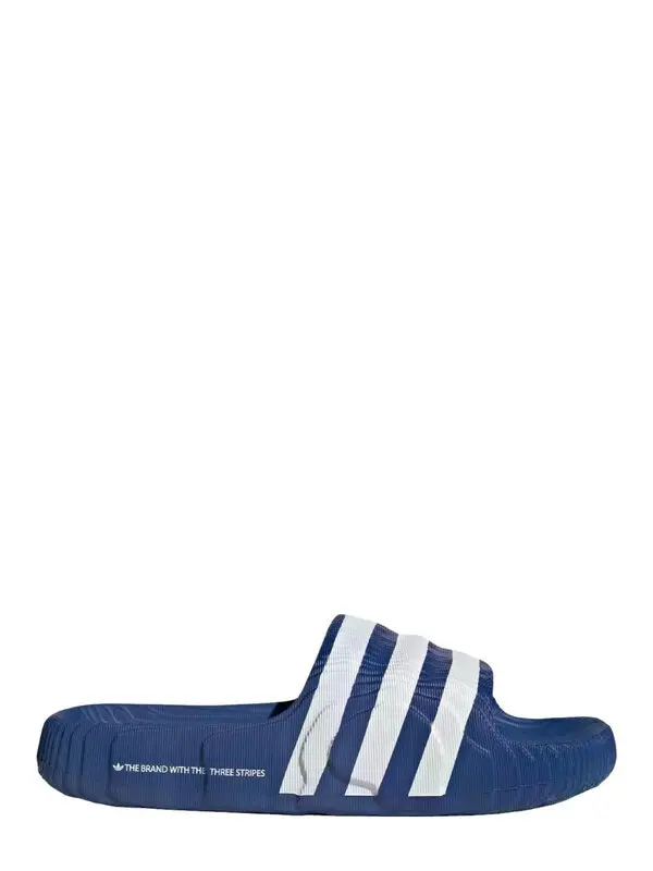 Adidas Adilette 22 Striped Slides - Blue