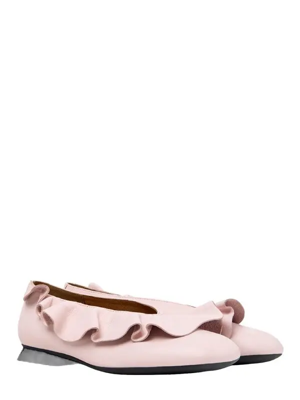 Camper Casi Myra Ruffle Flat - Pastel Pink