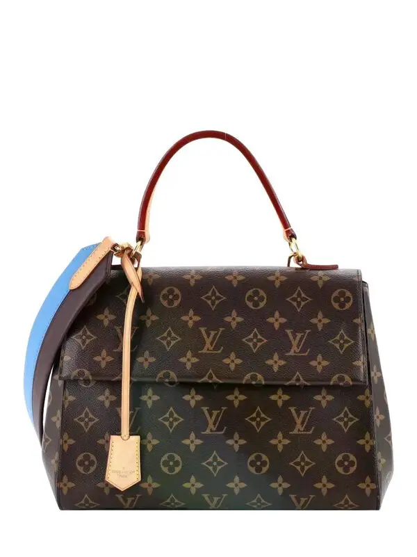 LOUIS VUITTON Cluny Top Handle Mm Shoulder Bag Monogram Canvas - Brown