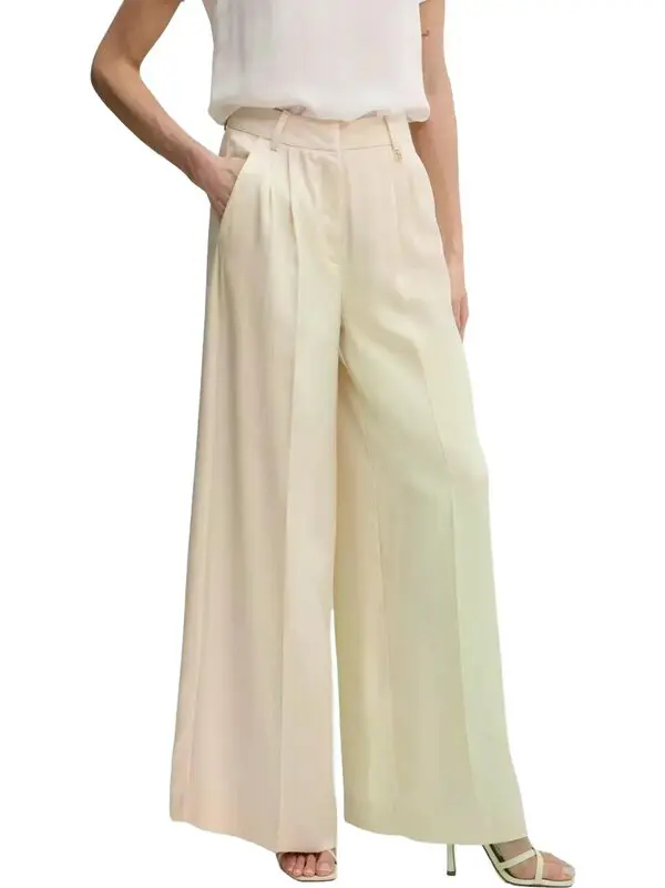 FRACOMINA Pleated Wide-leg Trousers - Neutrals