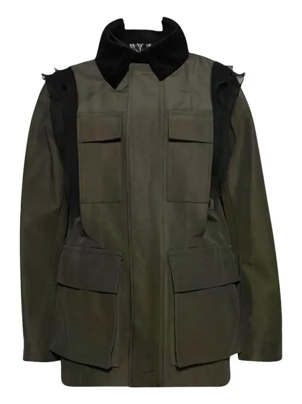 Sacai Ruffled Jacket - Green