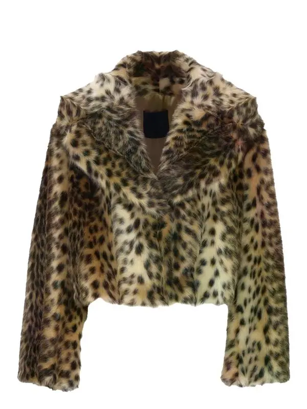 BB COUTURE Leopard Faux-fur Jacket - Neutrals