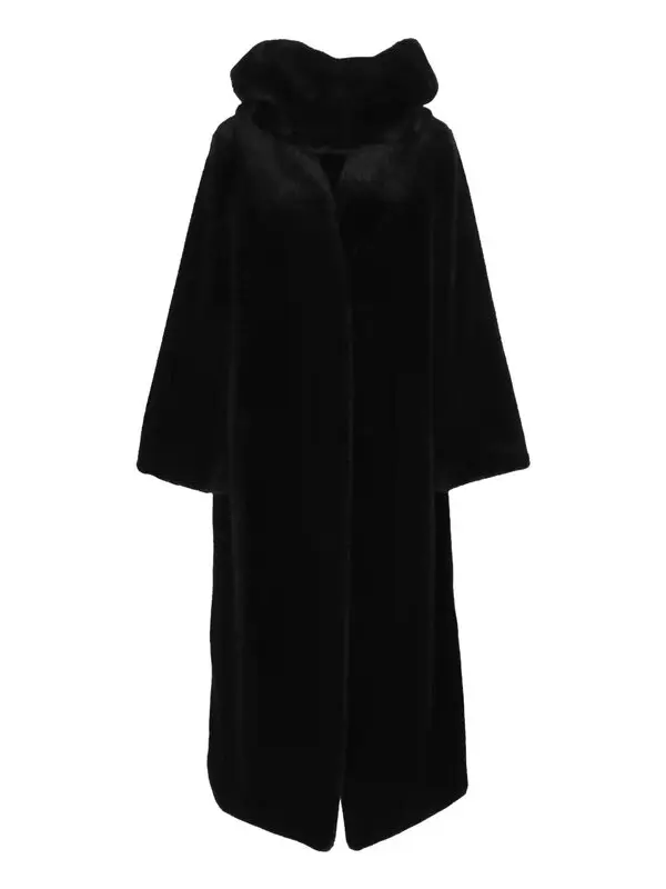 BB COUTURE Funnel-neck Coat - Black