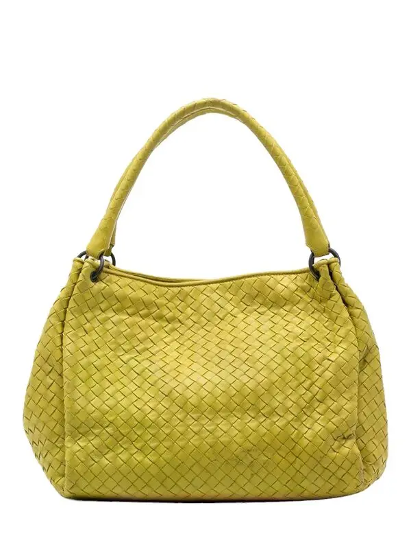 Bottega Veneta Nappa Intrecciato Parachute Tote Bag - Yellow