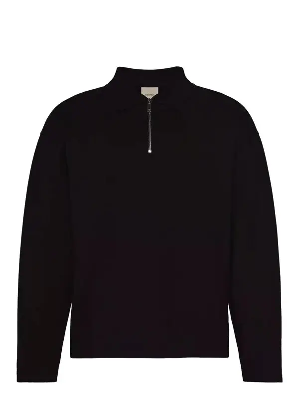 Calvin Klein Long-sleeve Polo Shirt - Black