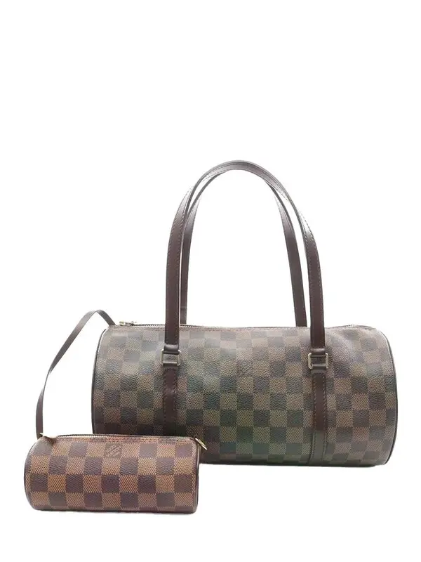LOUIS VUITTON 2006 Damier Ebene Papillon 30 Handbag - Brown