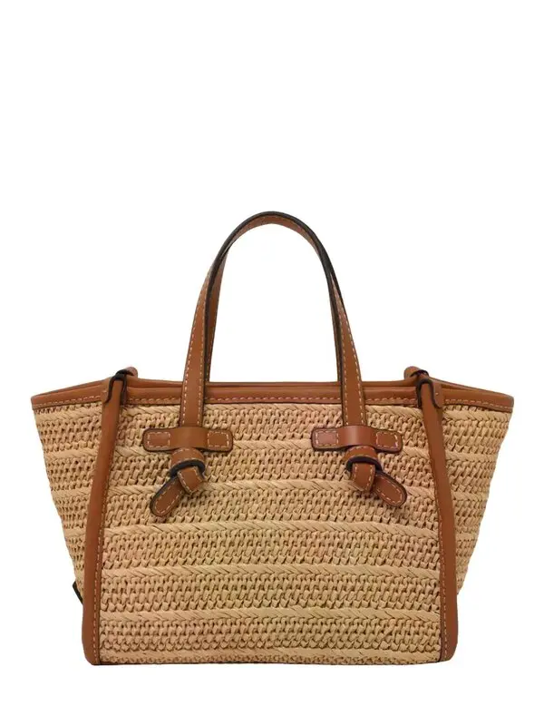 MARCELLA CLUB Woven Tote Bag - Neutrals