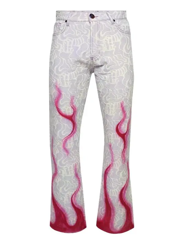CASELLA MEYER Jacquard Flame Jeans - Purple