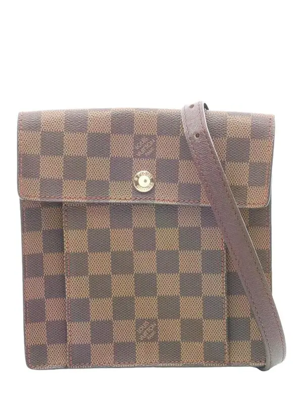 LOUIS VUITTON 2001 Damier Ebene Pimlico Crossbody Bag - Brown