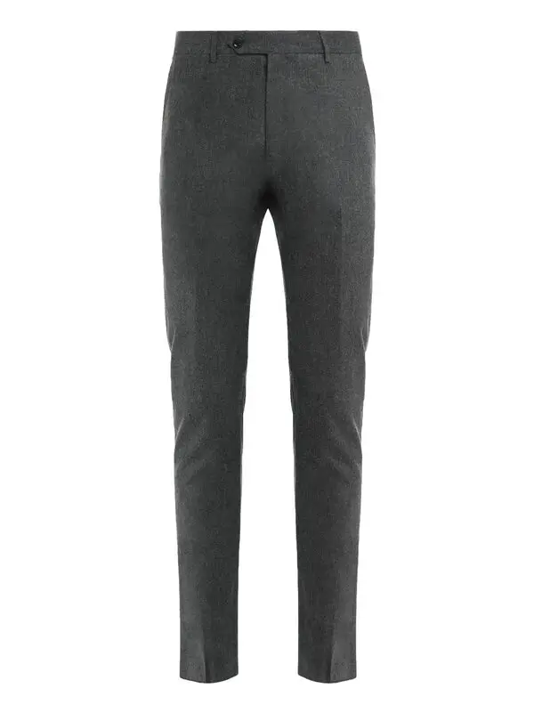 MOORER Buttoned Trousers - Grey