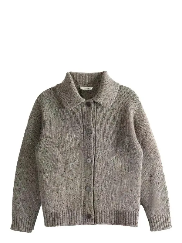 THE ROW Collared Buttoned Cardigan - Grey